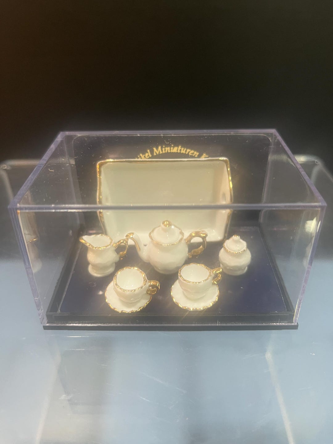 Vintage Reutter Porzellan porcelain 9 Piece White and Gold Trim ...
