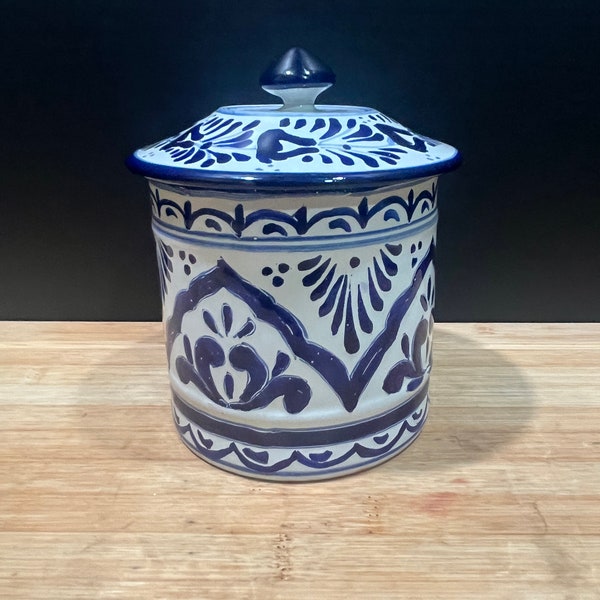 Blue and White Canisters - Etsy