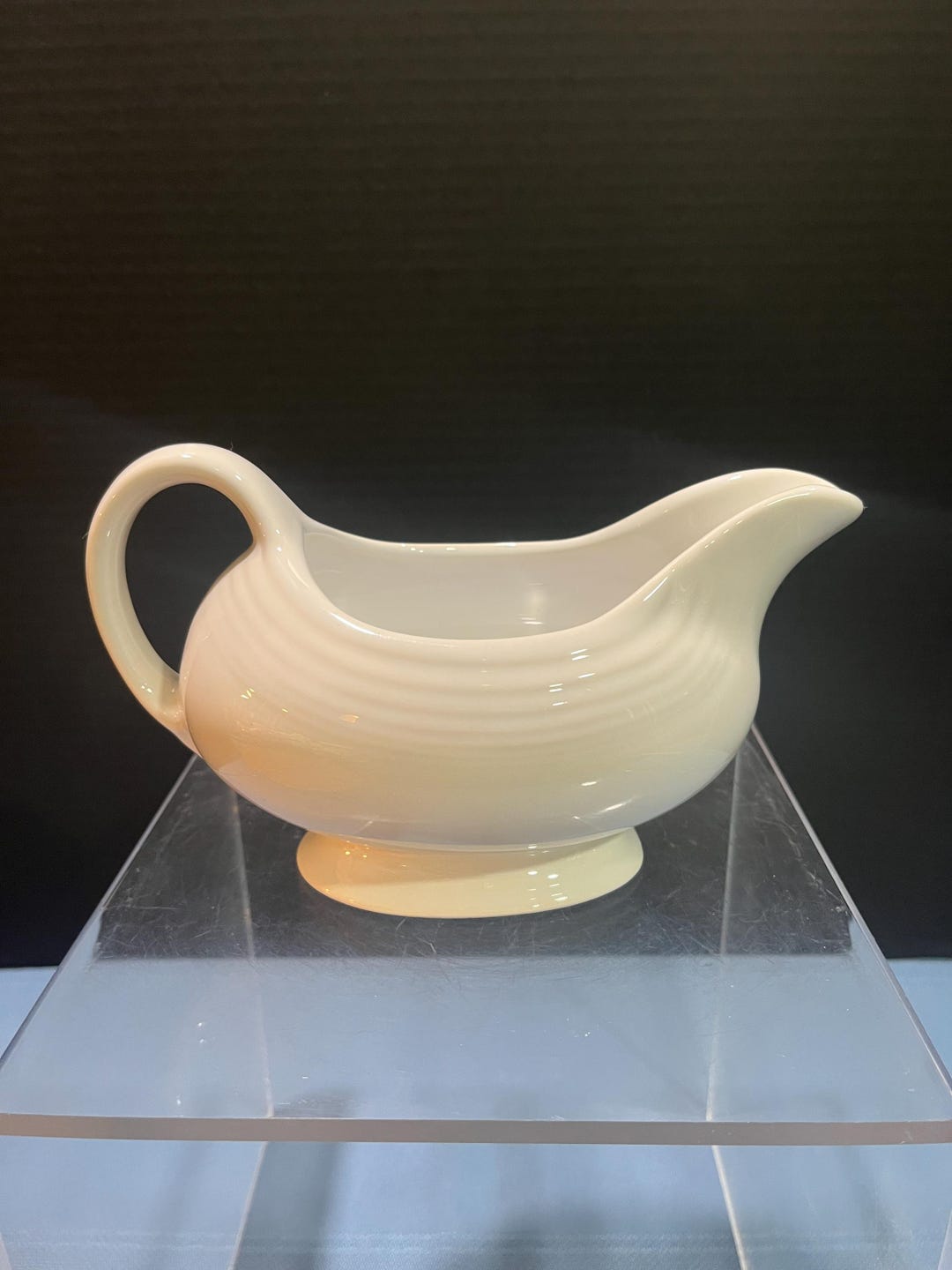 Vintage Fiesta Ware White Gravy Boat - Late 1990's - Super Clean - Etsy