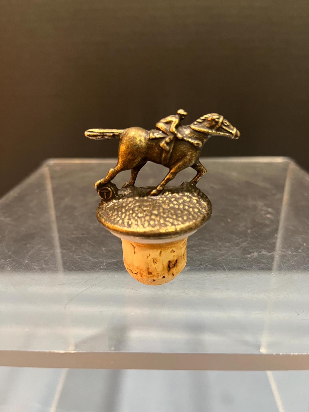 Vintage Blanton's Letter "t" Jockey and Race Horse Bourbon Bottle ...