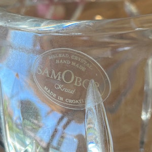 Vintage SAMOBOR Crystal Bowl - Hand Made Croatia - Etsy