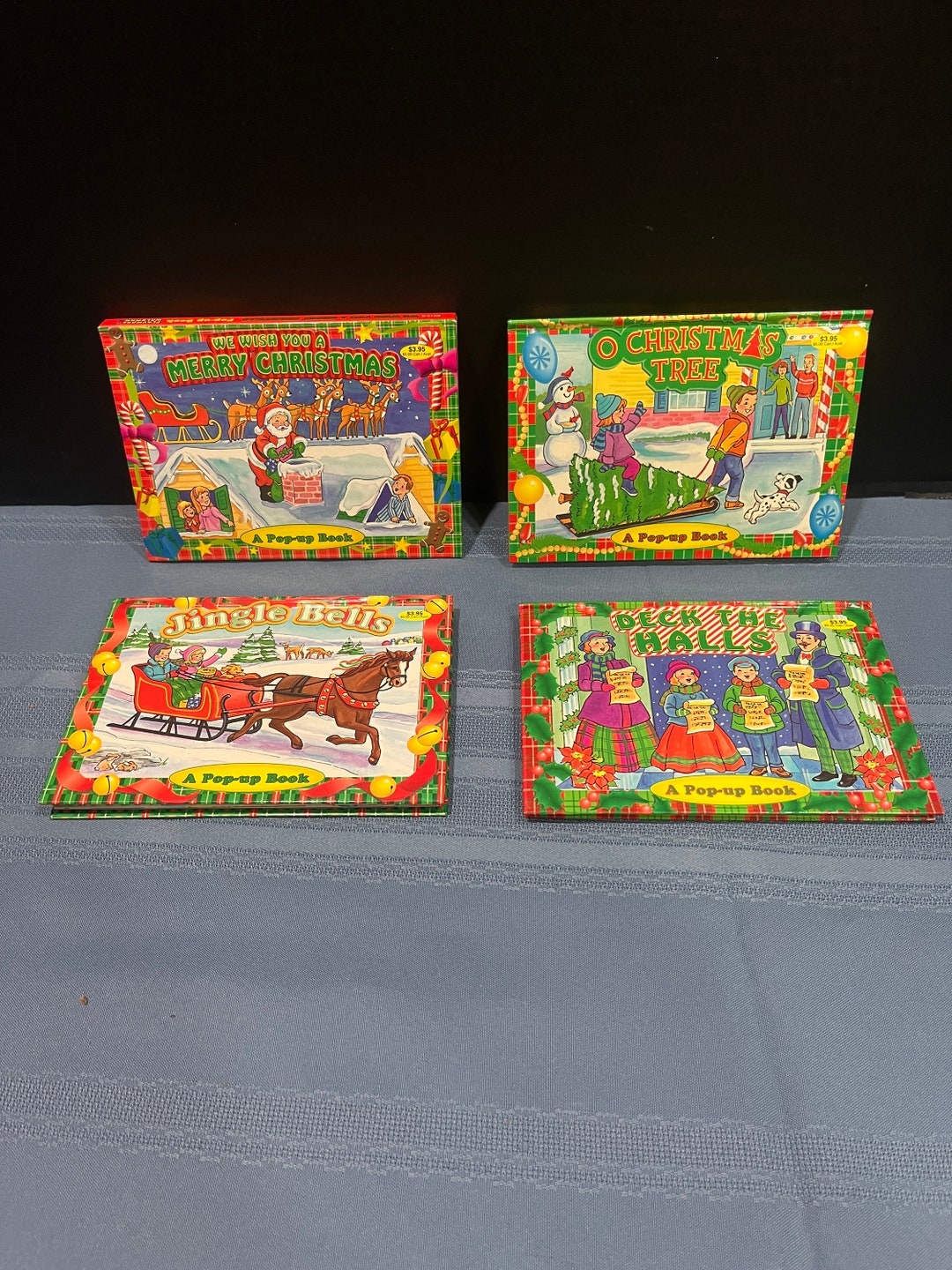 Vintage Set of 4 Children's Christmas Classics Sing-a-long Pop-up Books ...