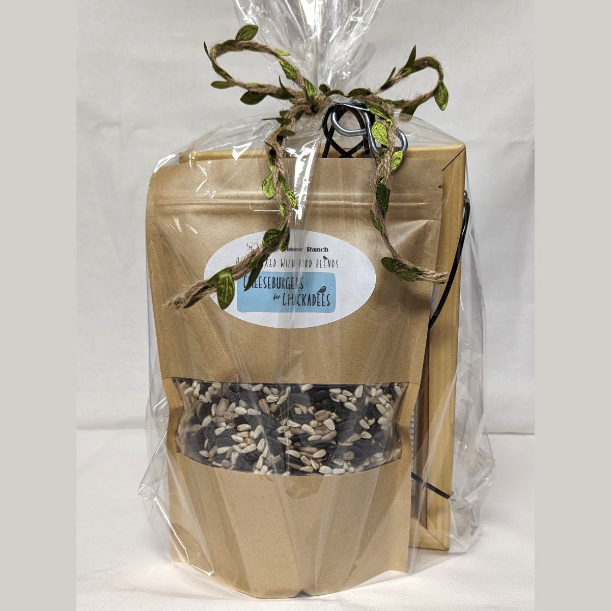 Bird Feeder Gift Bundle - Hand-mixed Bird Seed and Tray Feeder ...