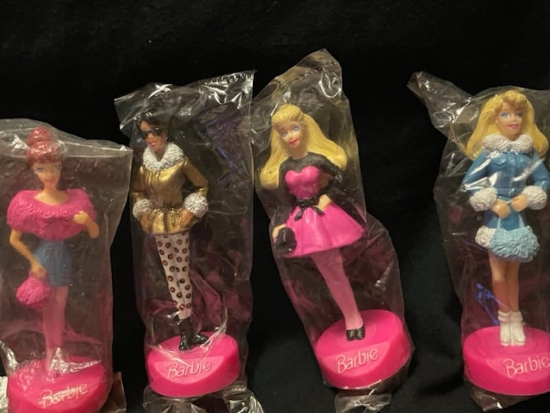 Avon Barbie Stampers With Pad. Doll Handle Barbie Face Stamp Pink Mini ...