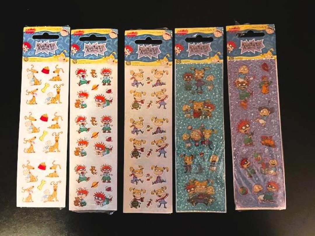 1998 Sandylion Nickelodeon Rugrats Stickers. 5 Designs: Prismatic or ...