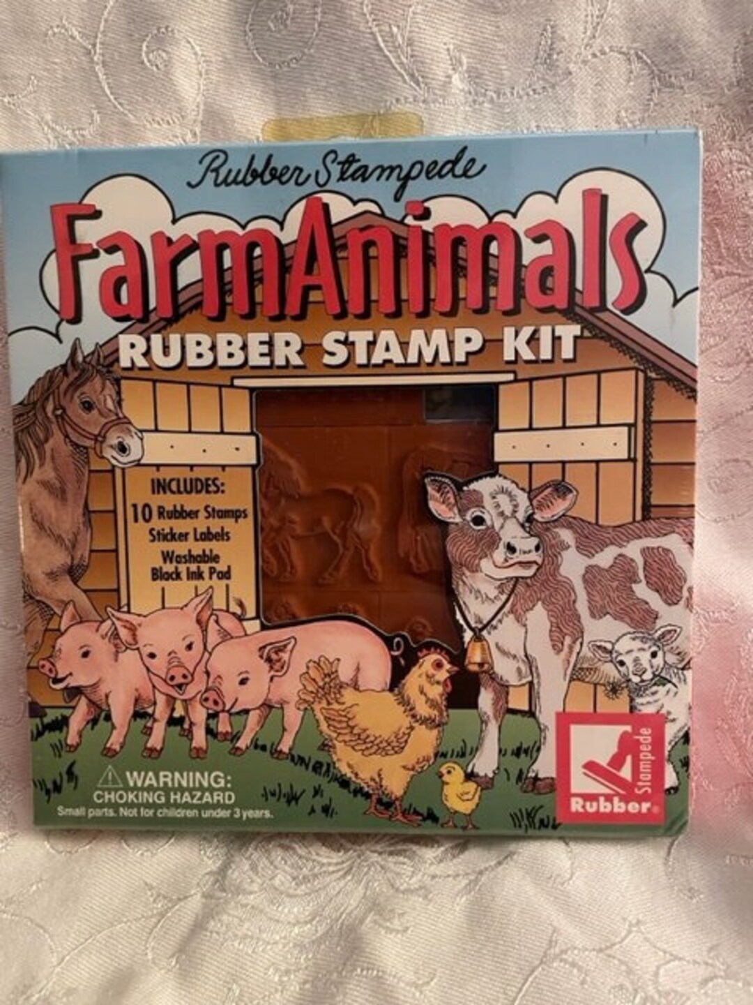 1996 Farm Animals Rubber Stamp Kit Rubber Stampede Stamps - Etsy