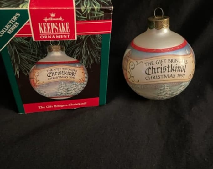 Hallmarks Ornaments 1991 the Gift Bringers-christkindl Glass Ornament ...
