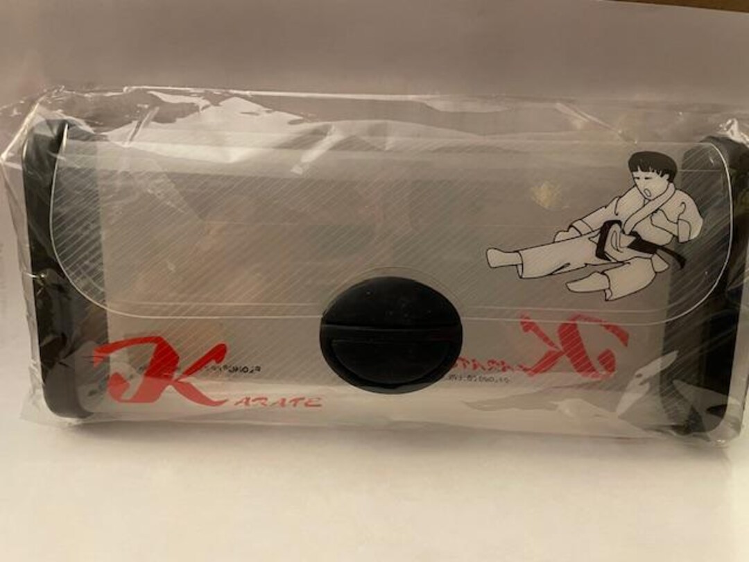 1996 Flomo Karate Ribbed Plastic Pencil Case. Karate Motif, Clear ...