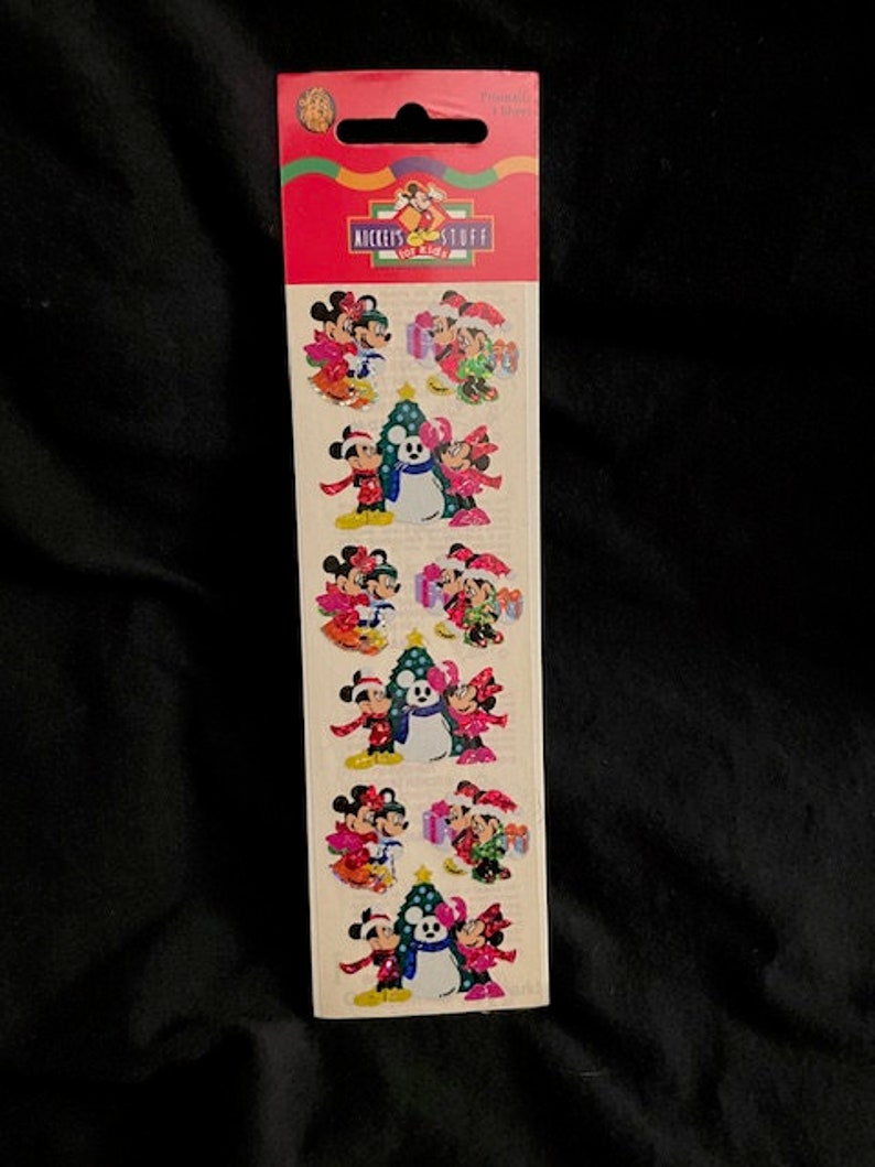 1995 Sandylion Mickey's Stuff for Kids Christmas Stickers 4 Designs ...