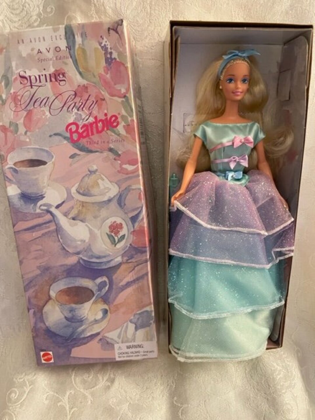 Vintage 1997 Avon Spring Tea Party Barbie Special Edition, an Avon ...