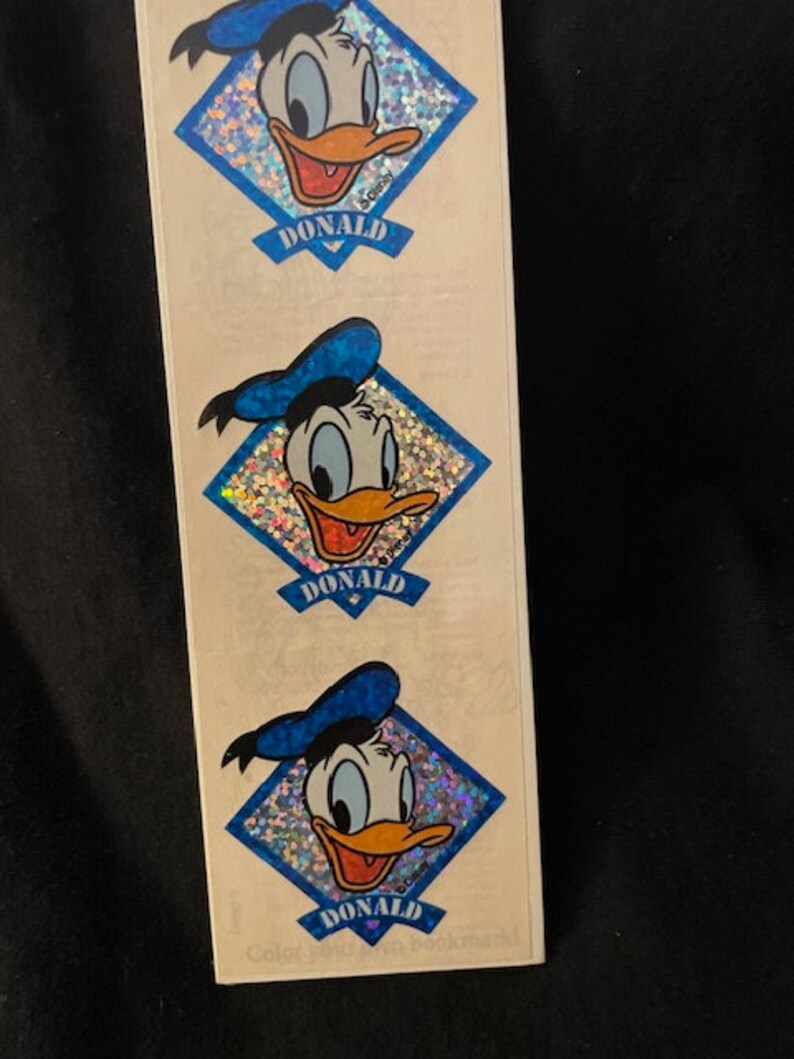 1996 Sandylion Mickey's Stuff Stickers. 10 Designs: Prism, MOP, Glow in ...