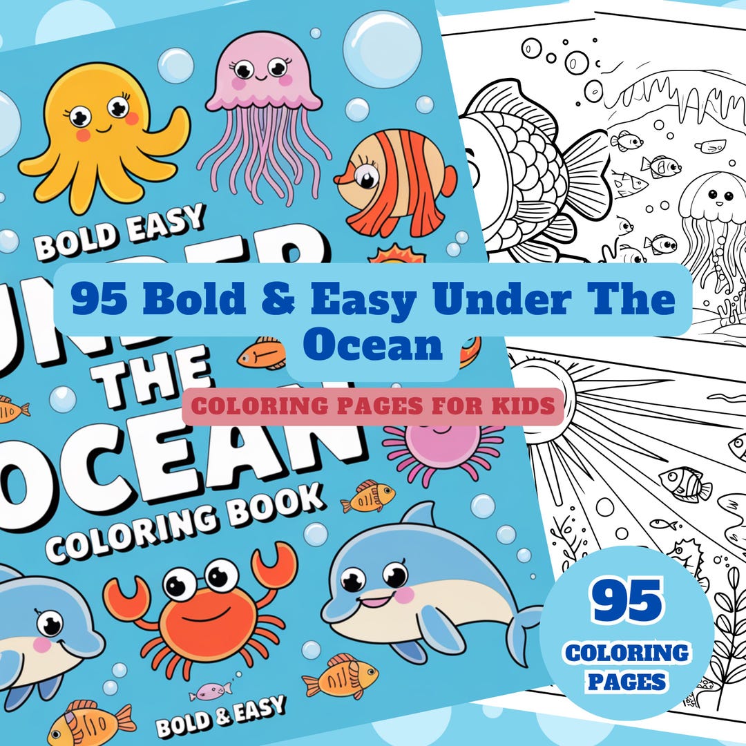 Ocean Coloring Book for Kids | Fun Sea Creature Printable Activity ...