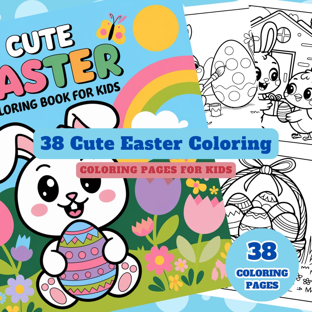 Cute Easter Colouring Book for Kids | Fun Spring Printable Activity ...
