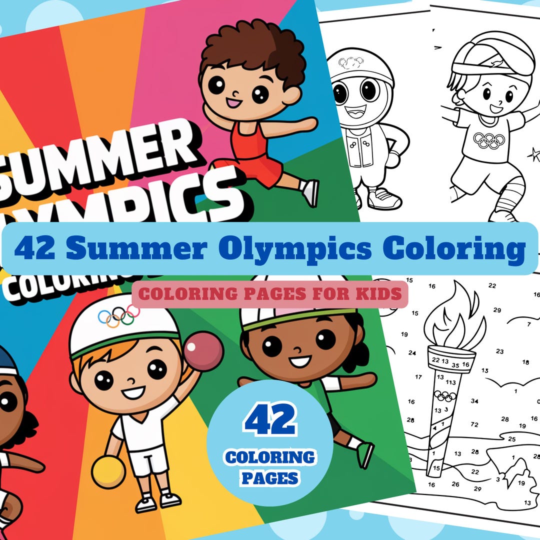 Summer Olympics Coloring Pages for Kids | Fun Sports Printable Activity ...