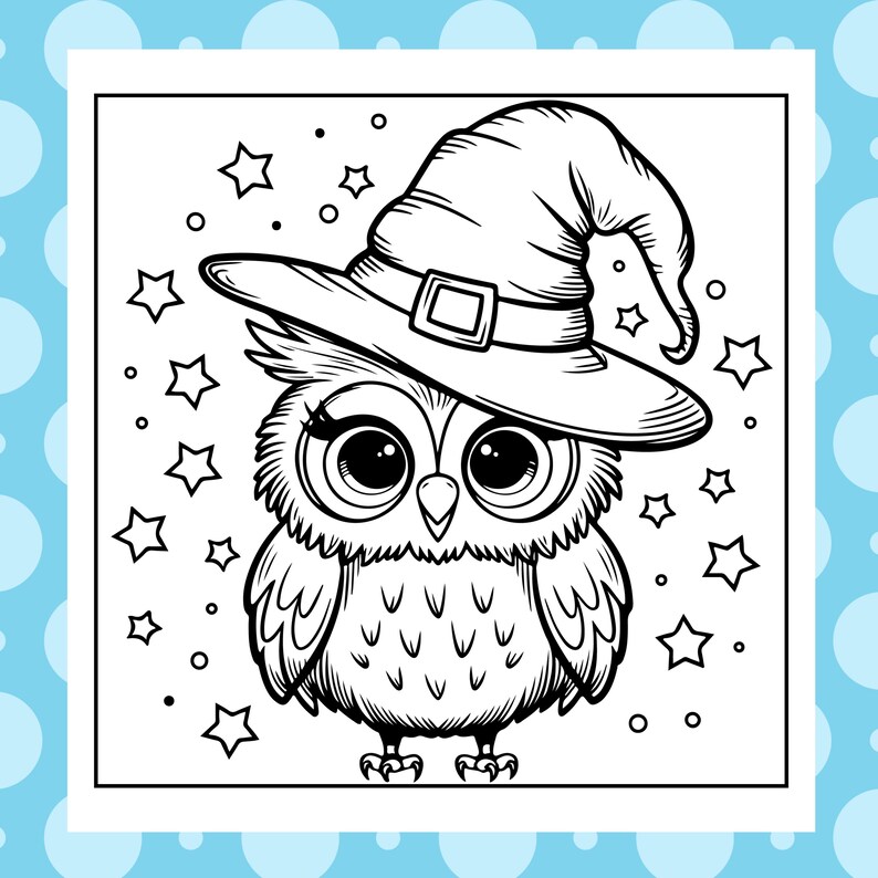 Bold and Easy Cute and Scary Coloring Book | Fun Spooky Printables for ...