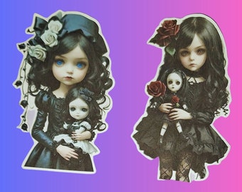 Retro Space Terror Creepy Alien Dolls Sticker Pack / Grunge - Etsy UK