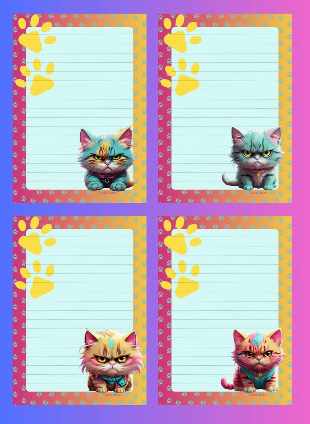 Grumpy Cat A5 Writing Paper - Etsy