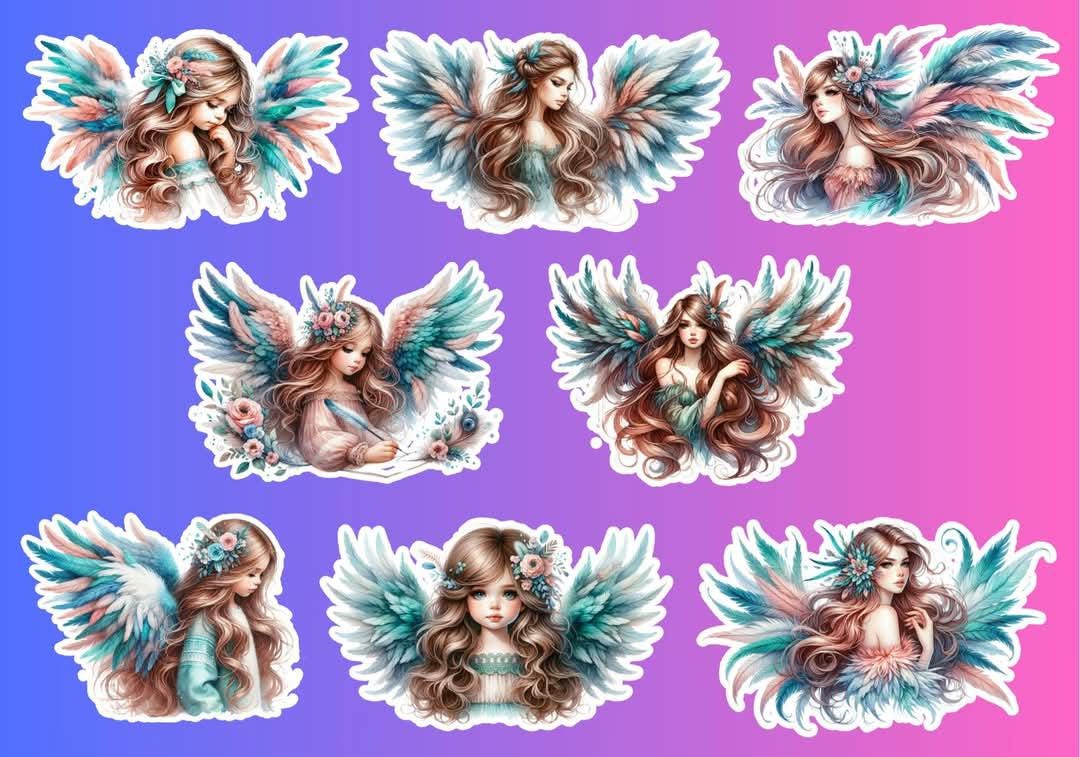 Angels - Sticker Set - Etsy