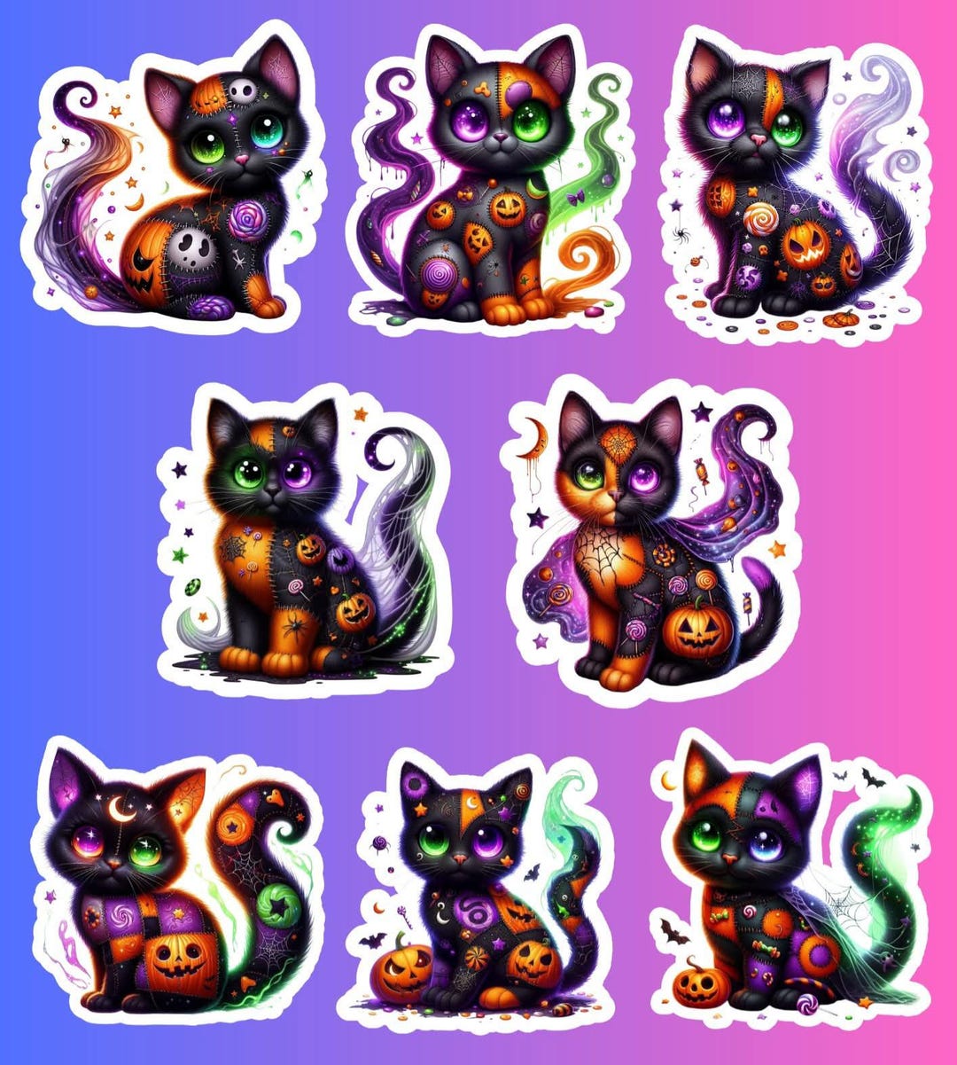 Susie's Phantom Paws - Sticker Set - Etsy