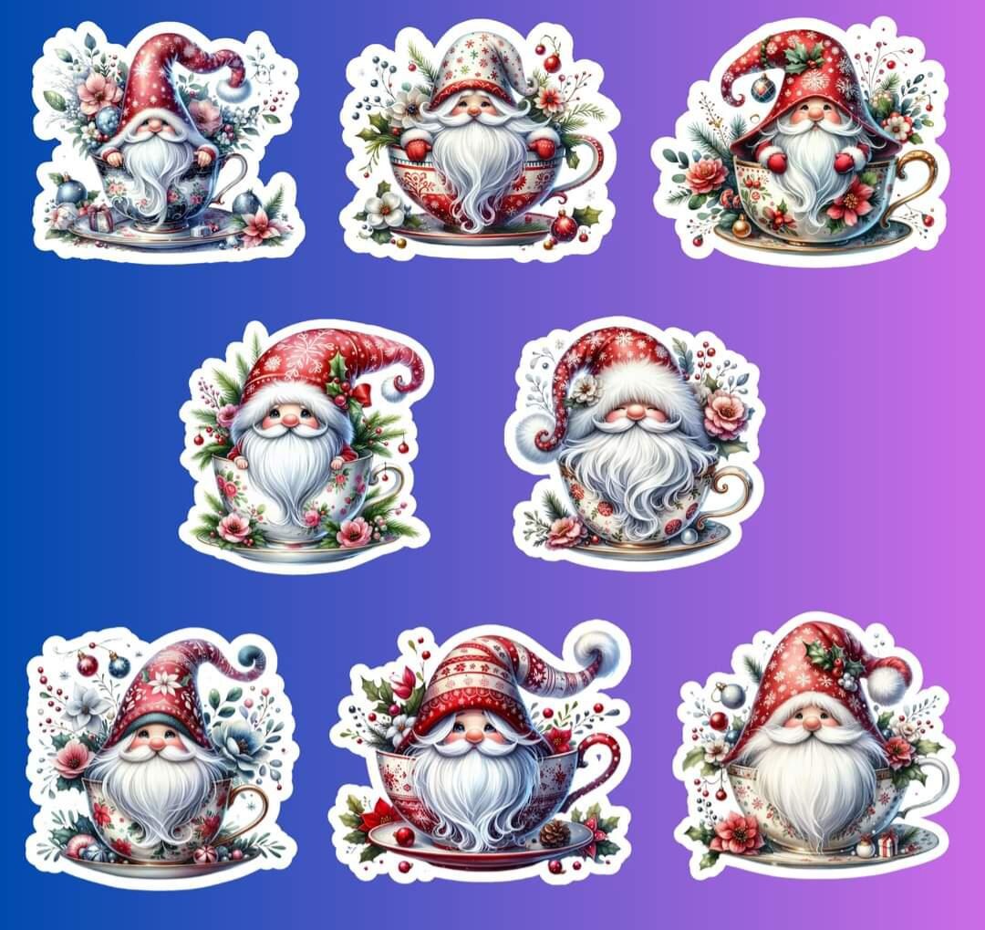 Christmas Gmomes - Sticker Set - Etsy