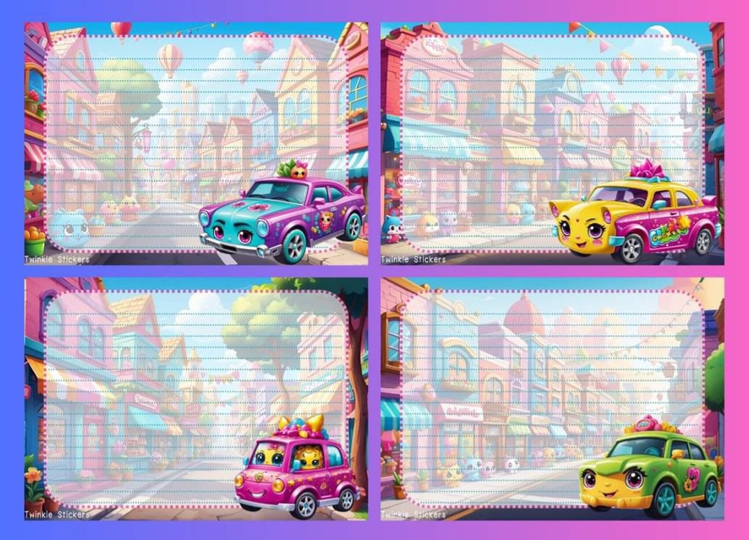 Cutie Cars A5 Writing Paper - Etsy