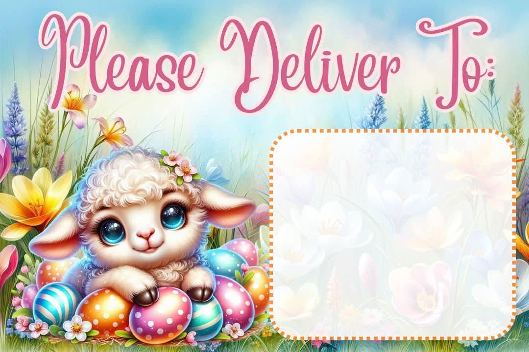 PDT Labels - Easter Lamb 2 - Etsy