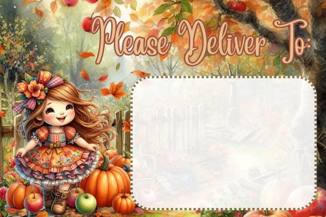 PDT Labels - Fall Dwarf Girl - Etsy