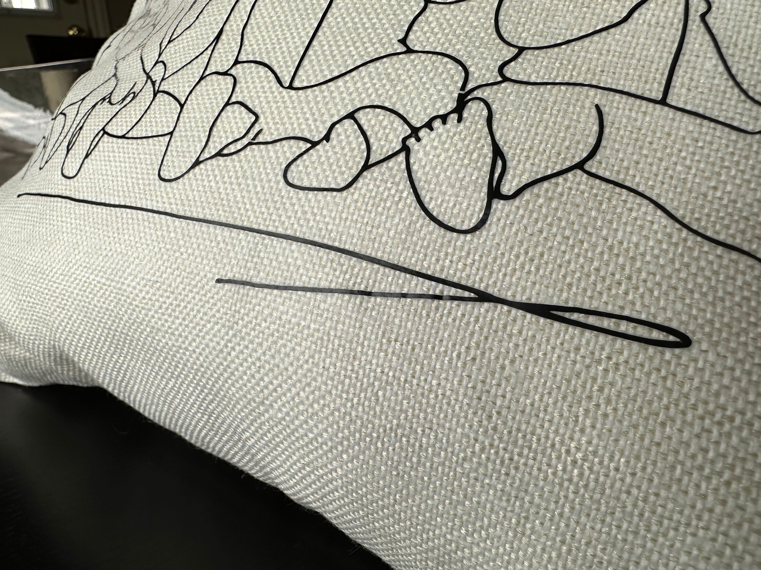 Custom Line Drawing Throw Pillow - Etsy