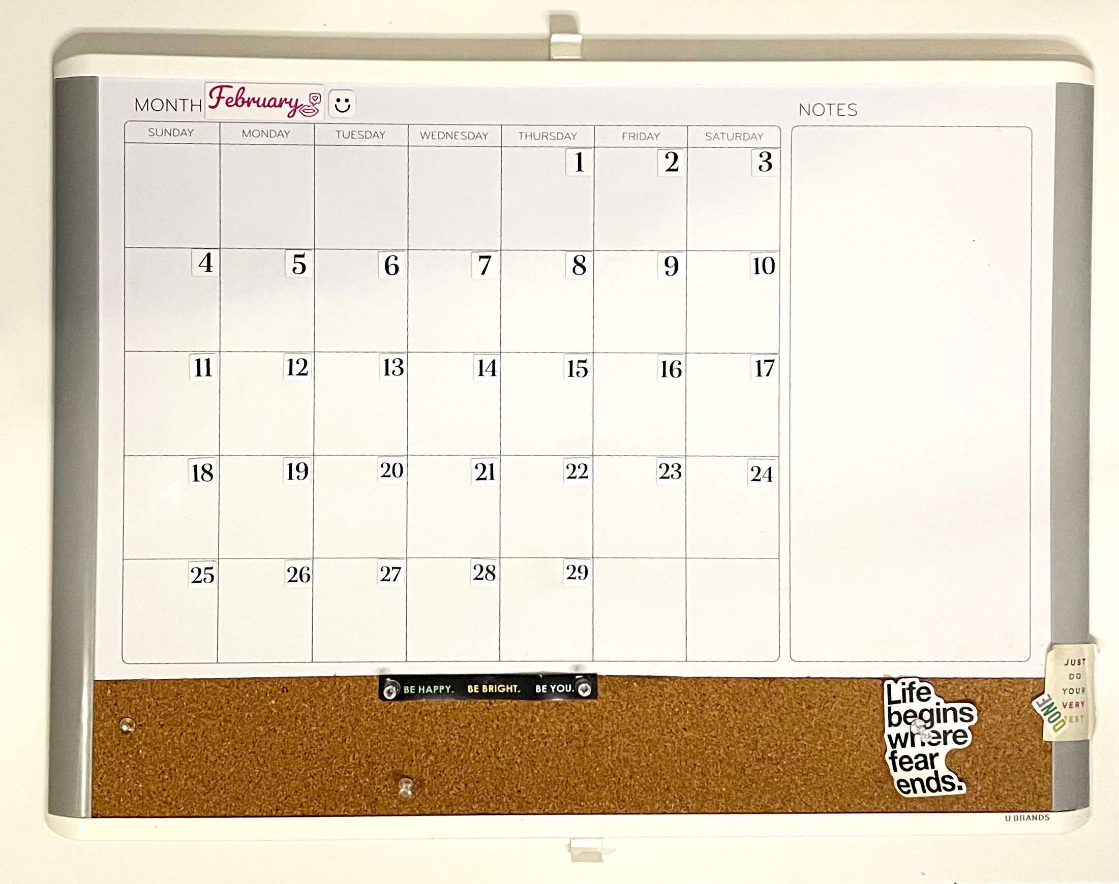 Calendar 12 Months Magnets - Etsy