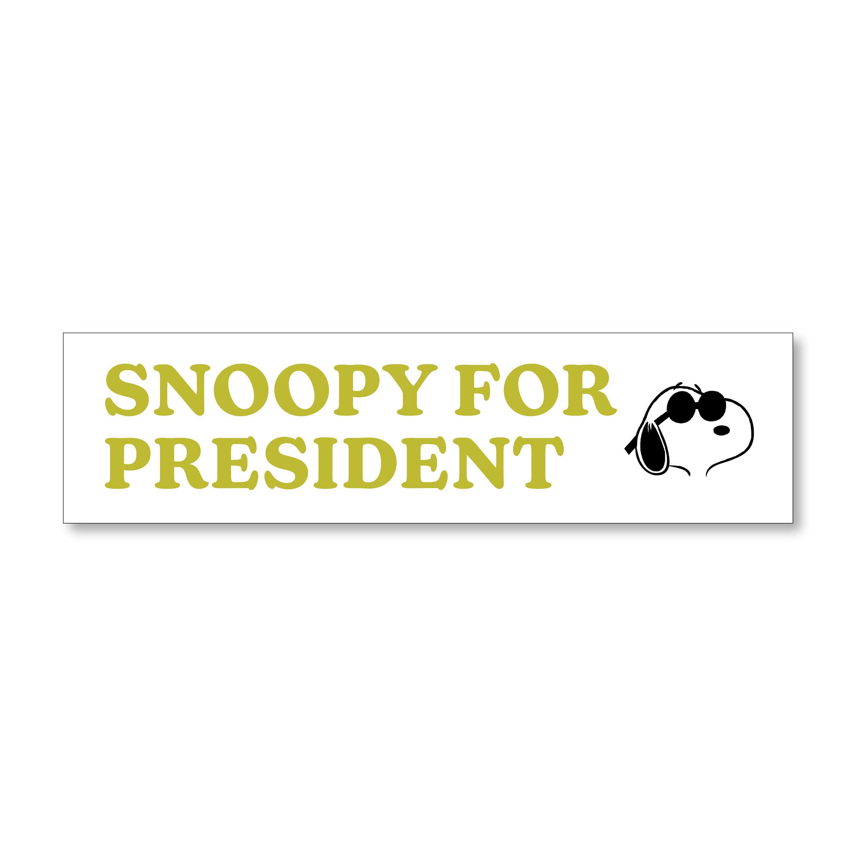 Snoopy for President Bumper Sticker - Etsy