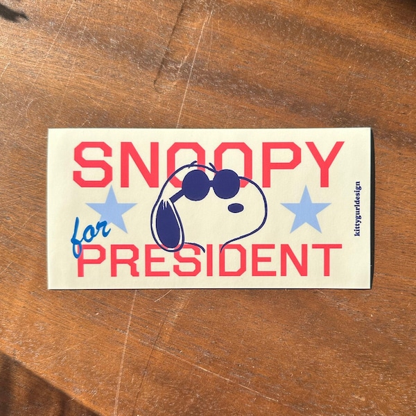 Snoopy for President - Etsy