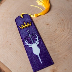 Stag and Sword 3D Printed Bookmark | Fantasy Reader Customizable Gifts ...