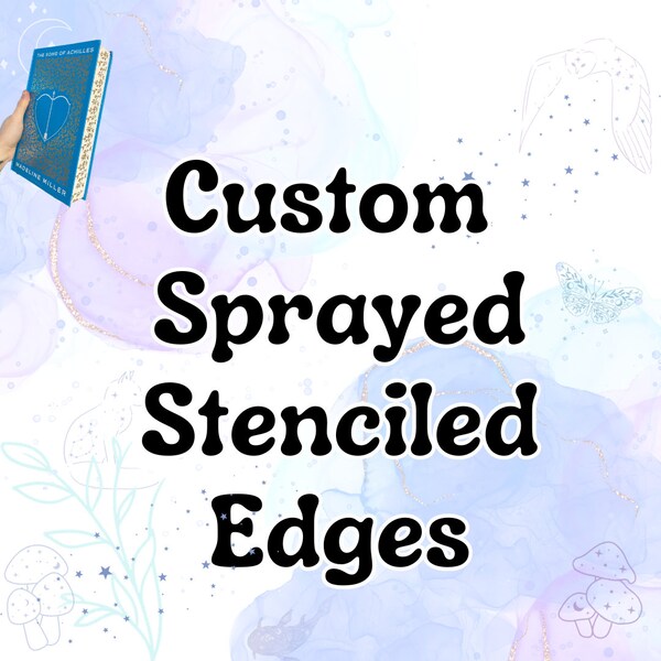Custom Book Edges Stencil - Etsy