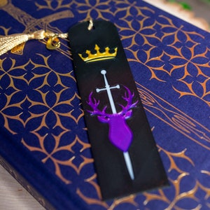 Stag and Sword 3D Printed Bookmark | Fantasy Reader Customizable Gifts ...