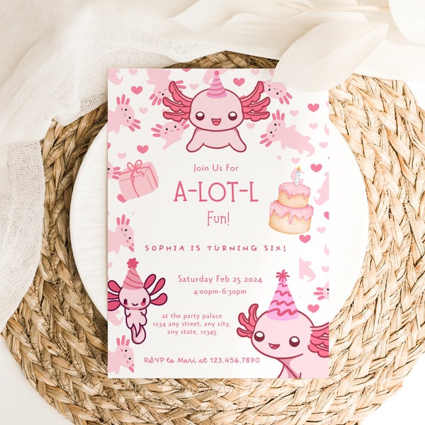 Axolotl Birthday - Etsy