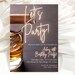 Whiskey Party Birthday Invitation, Cigars and Whiskey Invite, Digital ...