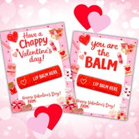 You're the Balm Valentine's Day Gift Tag - Lip Balm Card - Printable ...