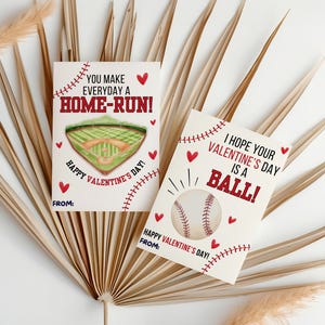 Baseball Valentine's Day Cards, All Star Valentines Cards, Printable ...
