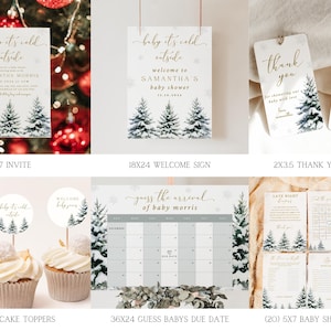 Christmas Baby Shower Bundle, Baby It's Cold Outside Baby Bundle ...