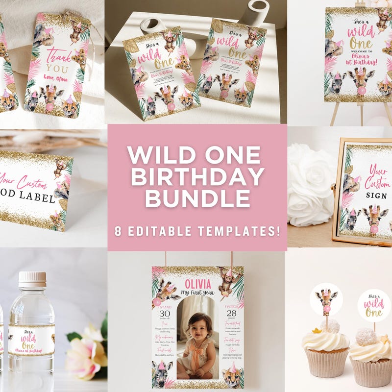 Wild One Birthday Bundle - Etsy