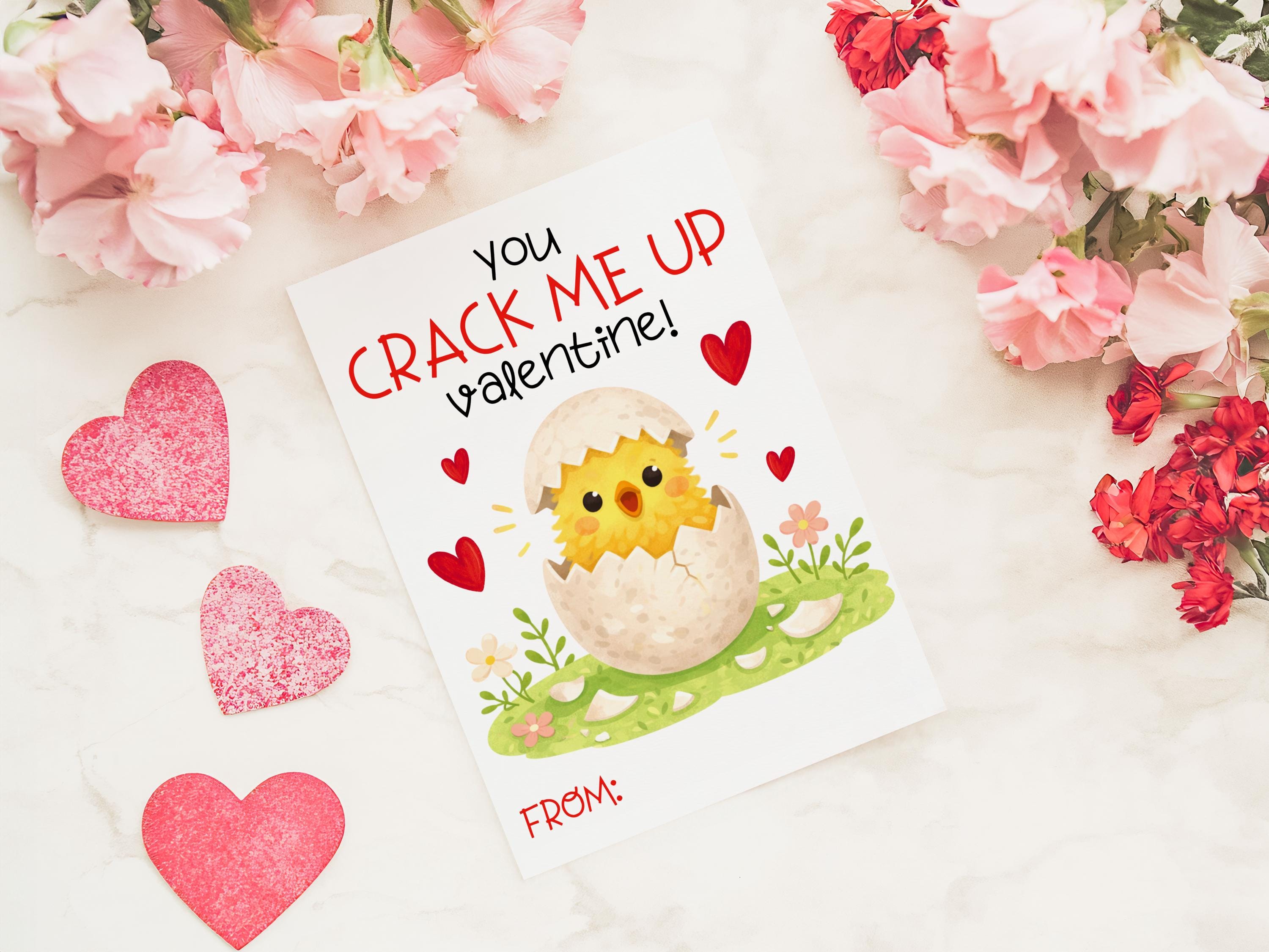 Chicken Valentine's Day Cards, Farm Valentines Cards, Printable ...