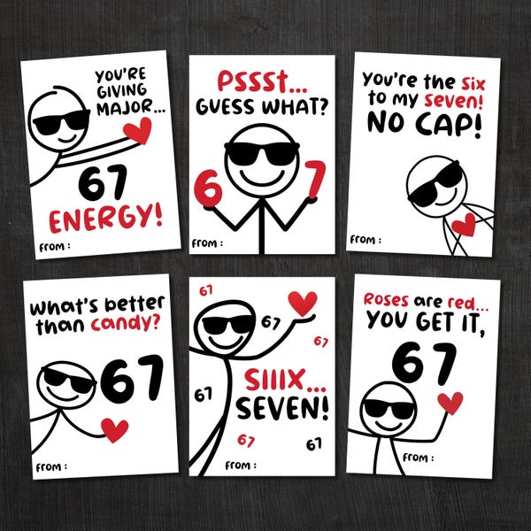 67 Valentines Cards - Etsy
