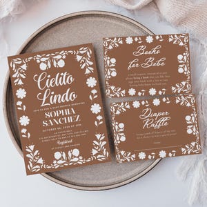 Cielito Lindo Baby Shower Invite, Cielito Lindo Baby Shower Set ...