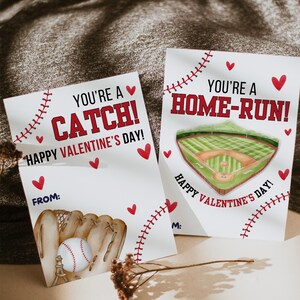 Baseball Valentine's Day Cards, All Star Valentines Cards, Printable ...