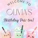 18X24 Boba Par-tea Welcome Sign, Boba Theme Birthday Party Decor ...