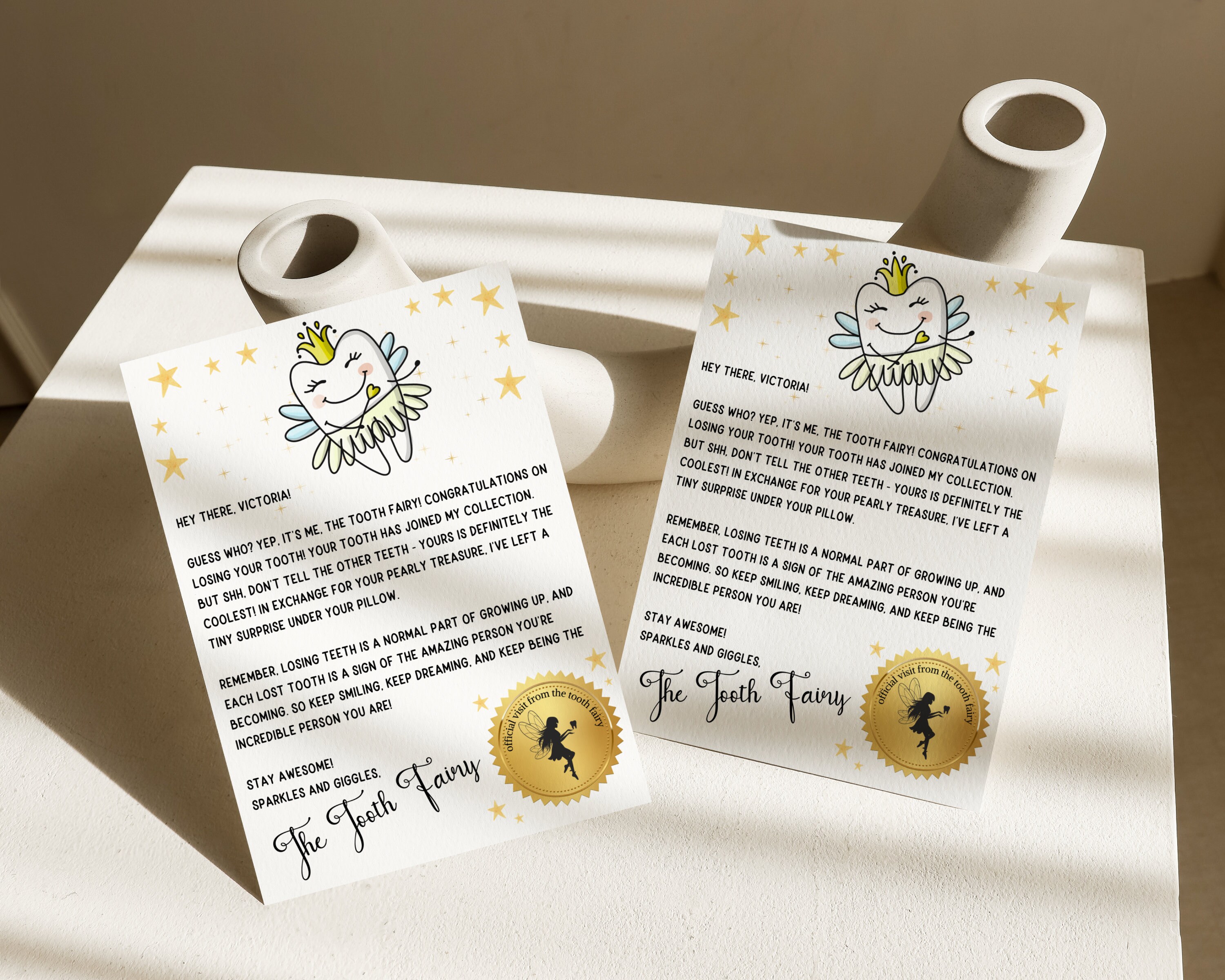 Tooth Fairy Letter, Tooth Fairy Receipt, Tooth Fairy Gift, Tooth Fairy ...