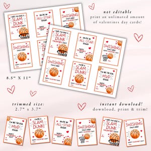 Basketball Valentine's Day Cards, All Star Valentines Cards, Printable ...