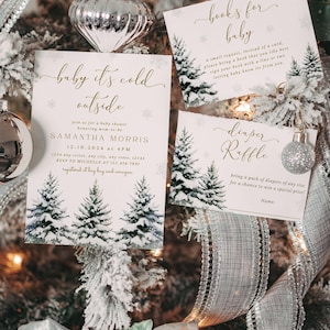 Christmas Baby Shower Bundle, Baby It's Cold Outside Baby Bundle ...