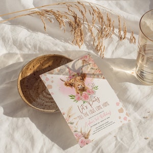 Cow Birthday Party Invitation, Let's Party Till the Cows Come Home ...