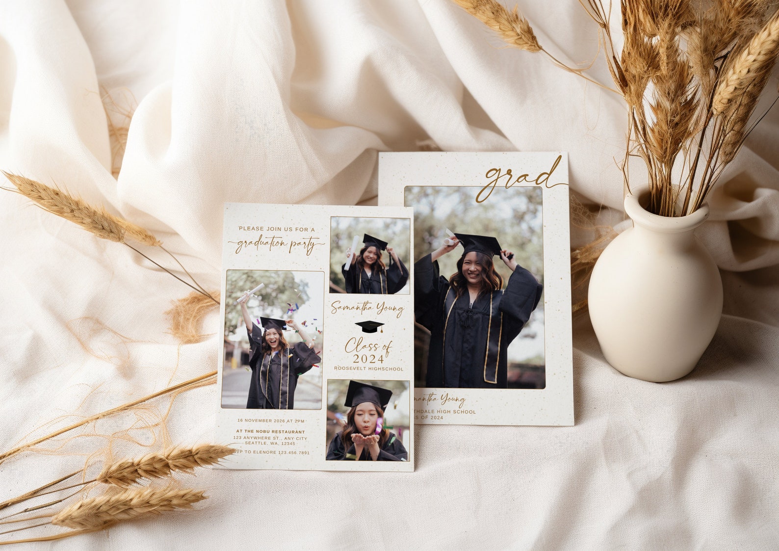 Graduation Digital Invite, Senior Graduate Announcement Template ...